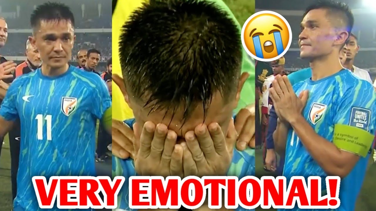 Sunil Chhetri gets VERY EMOTIONAL and CRIED after Final Match! 😭💔 ...