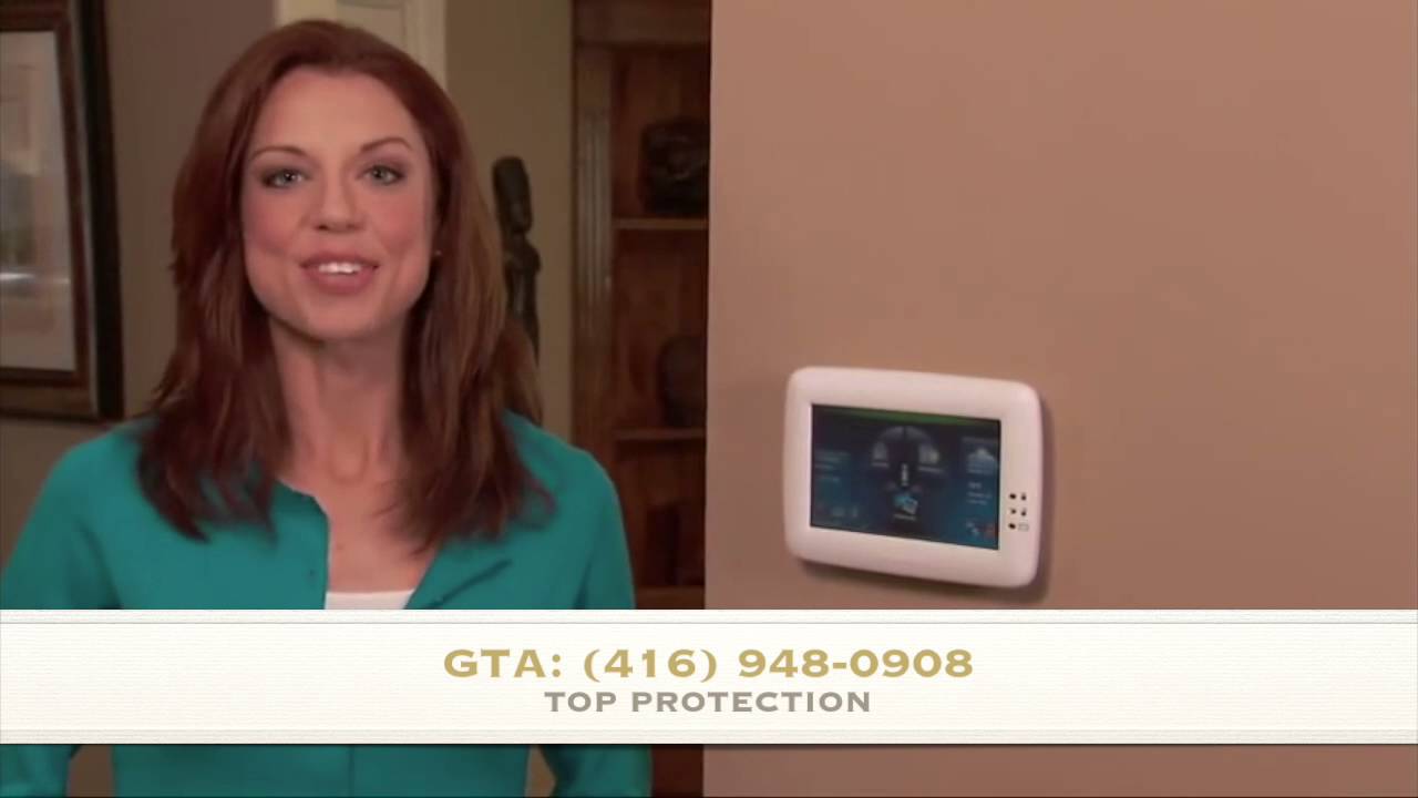 Honeywell touch screen Alarm system - YouTube