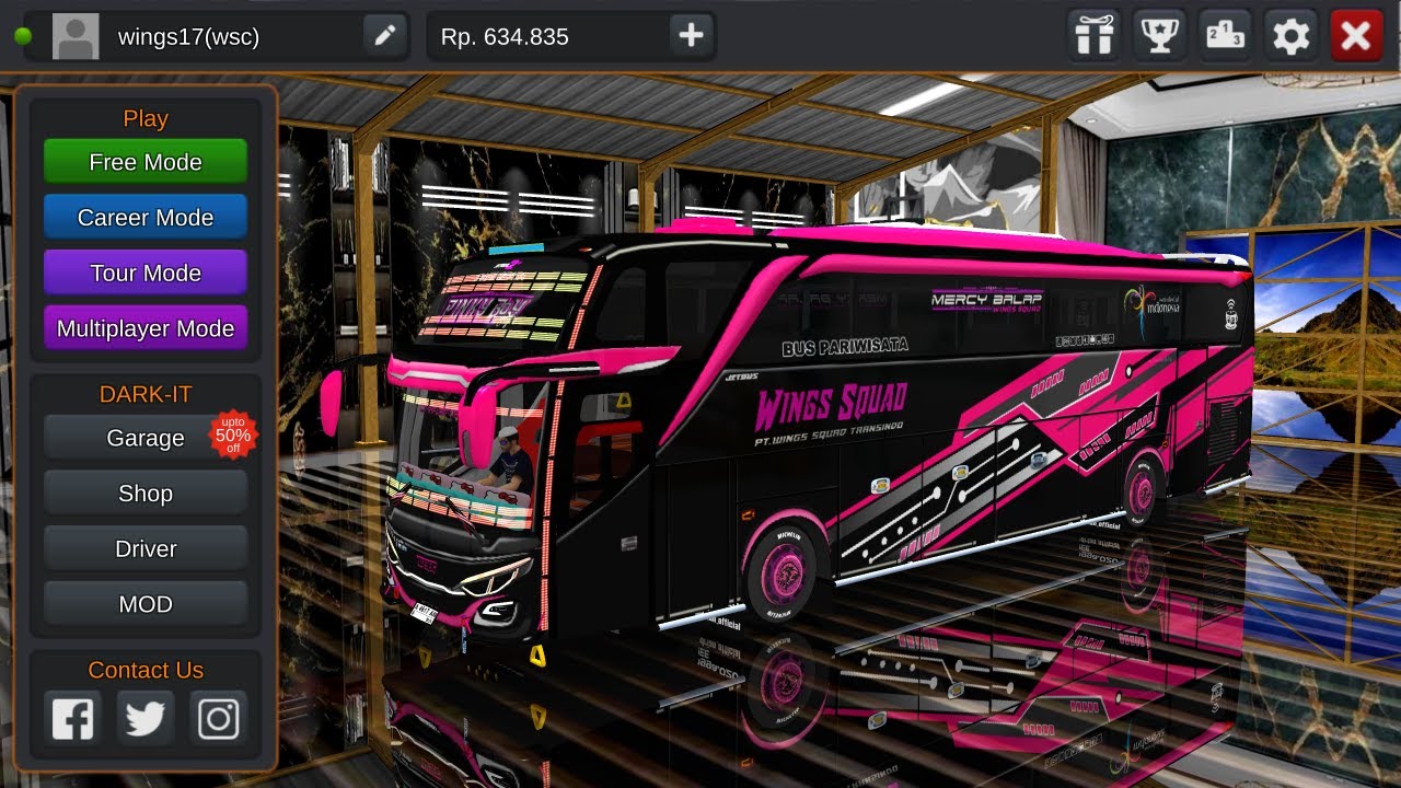 🔴LIVE. Test drive ' WINGS SQUAD _ PINKY BOY '' Bus terbaru dari wings ...