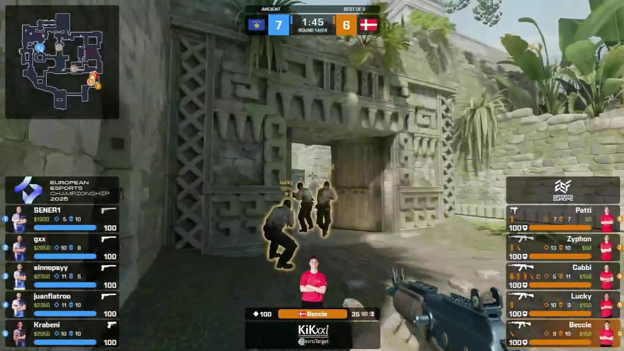 CS2| KOSOVO VS DENMARK - GROUP STAGE | IESF EUROPEAN ESPORTS ...