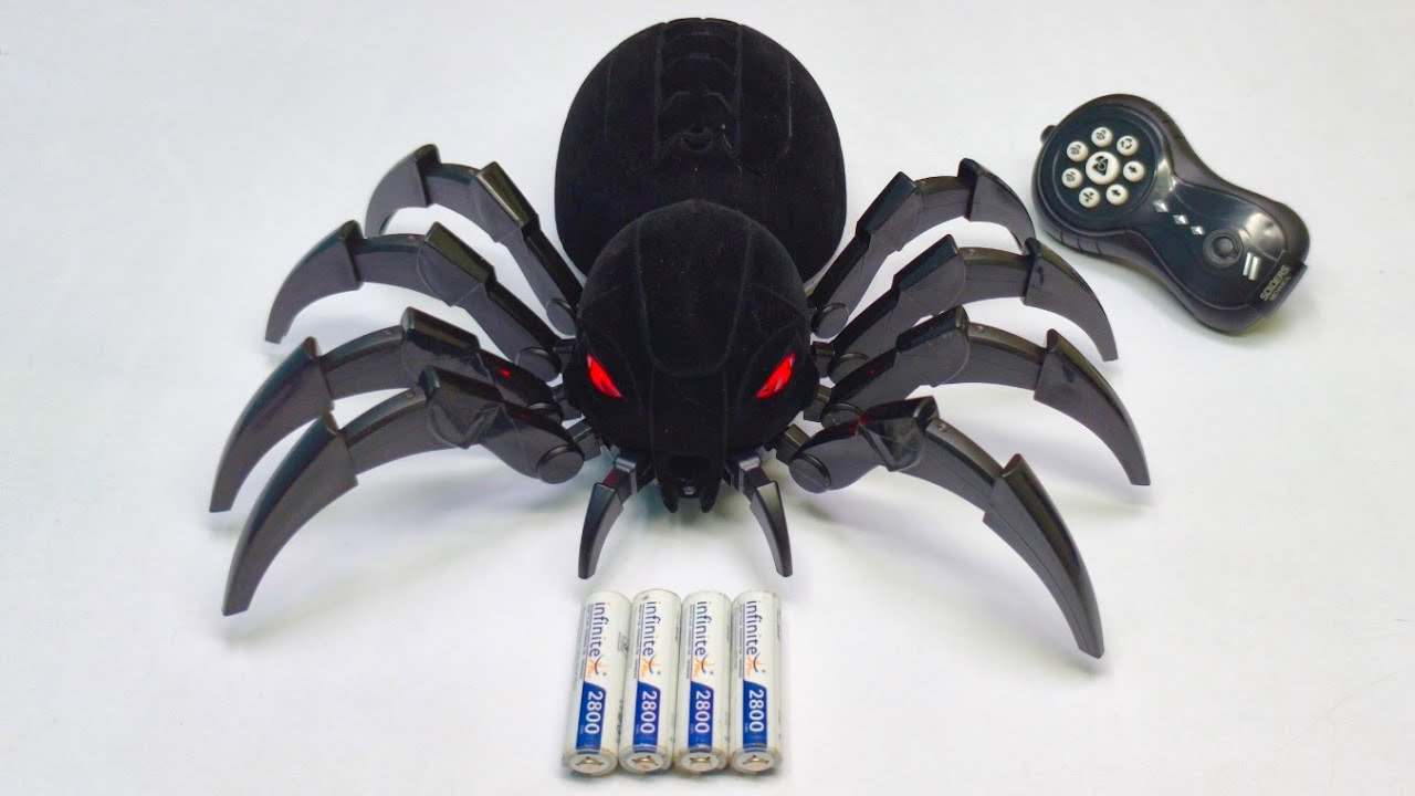 Remote Control Rc Spider Unboxing and Testing, Rc Spider, Smoke Rc ...