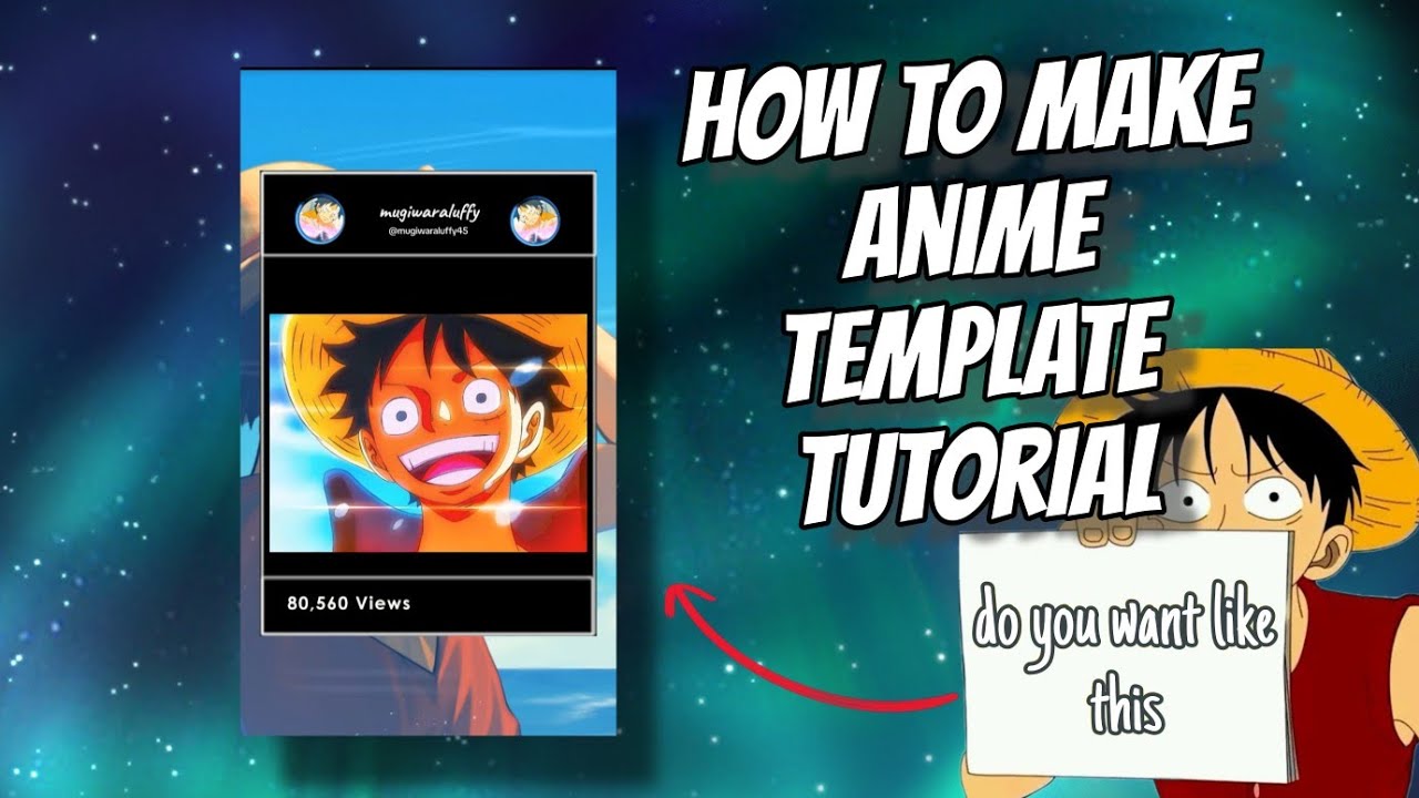how to create an anime template in just 2 minutes |full Tutorial| - YouTube