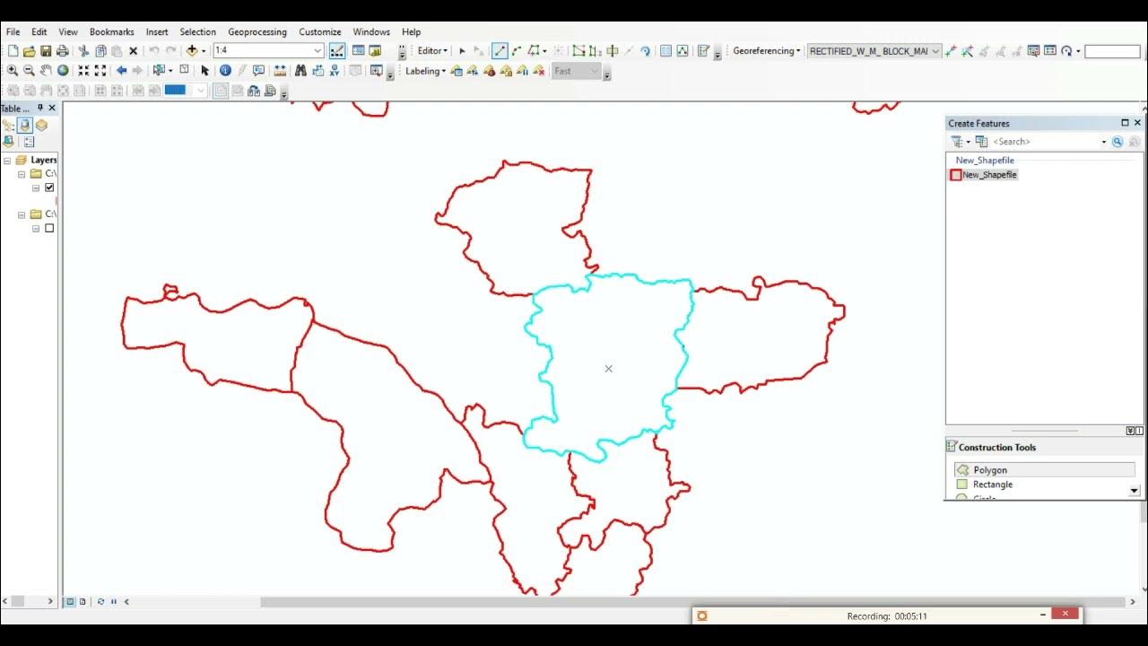 How to Use Trace Tool in ArcGIS for Digitization | Easy Editing in ArcMap | - YouTube
