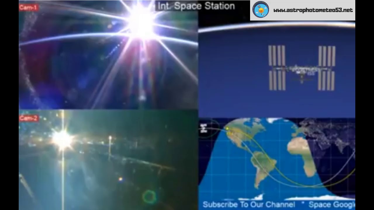 LIVE 🔴 Int. Space Station Live Stream HD Cameras / ESA Live ISS TRACKER ...