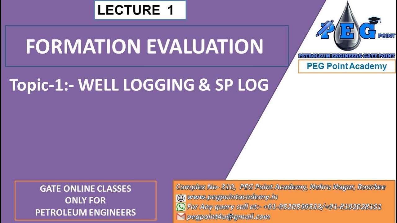 WELL LOGGING AND SP LOG - YouTube