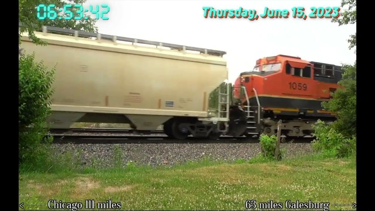 6/15/23 BNSF Mendota Sub Trains w/ Nicest Leader, Grey KCSM, Amtrak 380/381 Meet, UP Tier 4 ACe ...