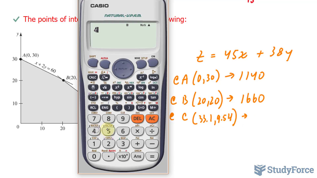 📚 How to find the maximum using linear programming (Question 3) - YouTube