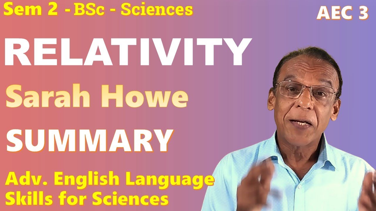 RELATIVITY (poem) - Sarah Howe - SUMMARY - മലയാളത്തിൽ - BSc Sem 2 AEC 3 ...