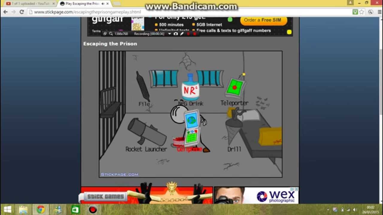 escaping the prison henry stickman - YouTube