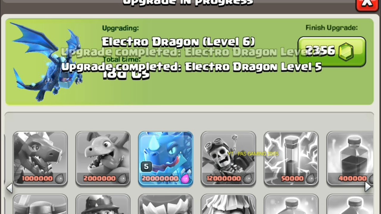 Electro Dragon max level 🔥 Clash Of Magic - YouTube