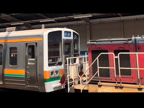 DD200-14が引くJR東海の211系GG5編成流鉄譲渡甲種輸送（最終回）が南越谷駅を通過 - YouTube