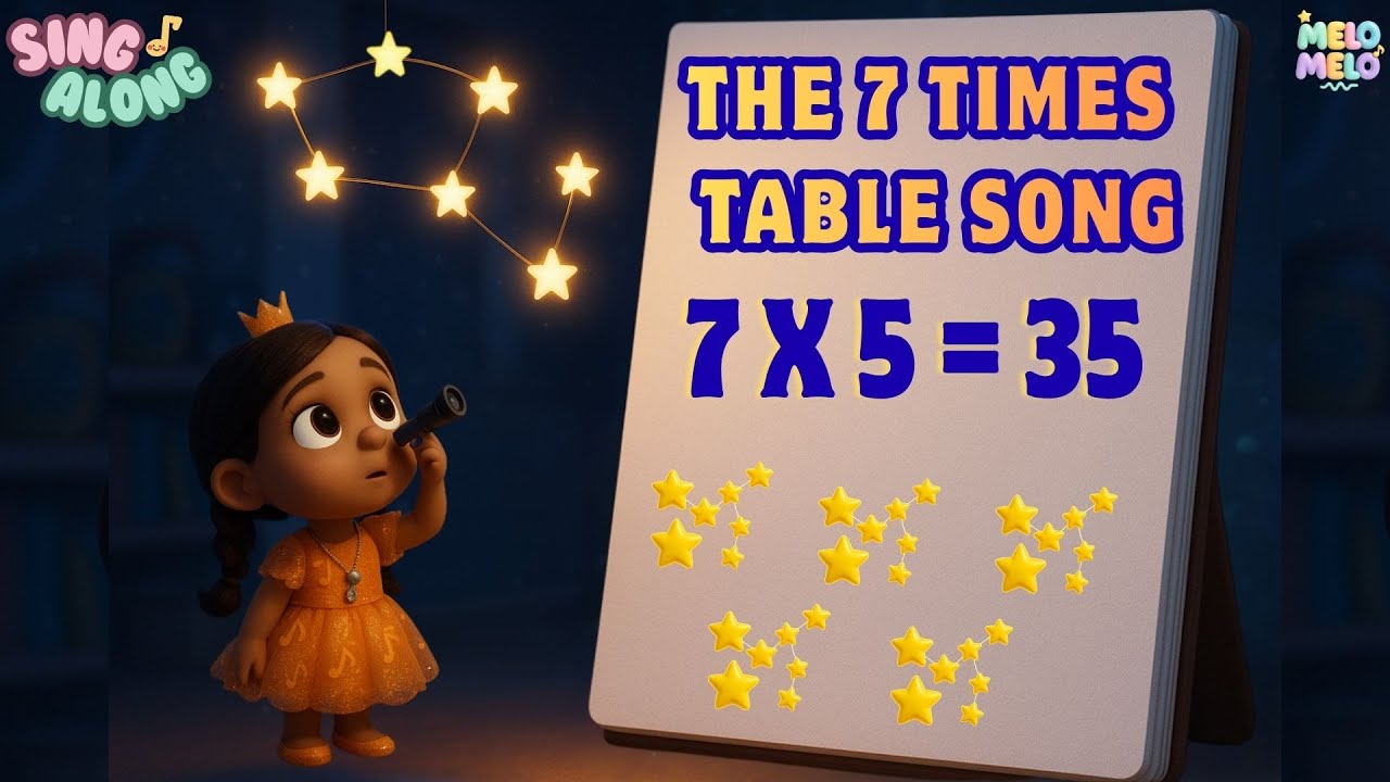 The 7 Times Table Chant | Multiplication Song for Kids | MeloMelo - YouTube