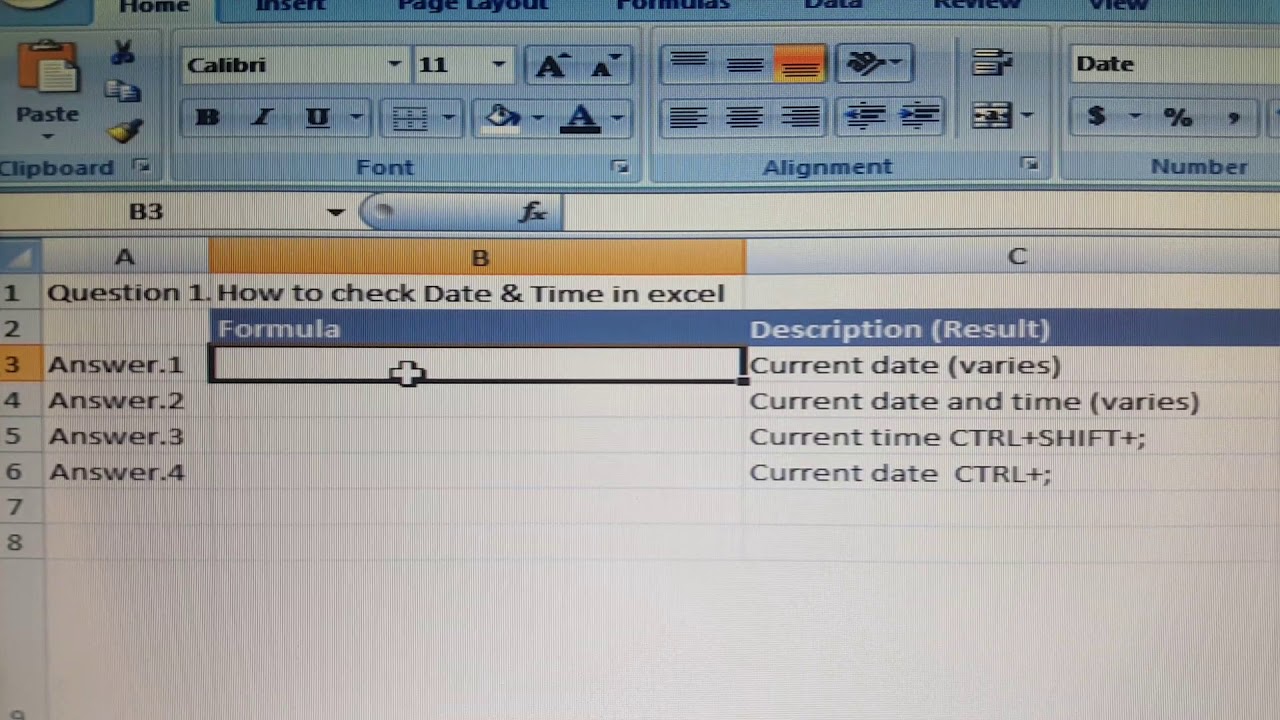 Date And Time Formula In Excel YouTube Date And Time Formula In Excel YouTube