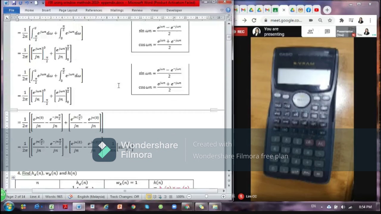 FIR Filter Rectangular Window - Problem Solved - YouTube
