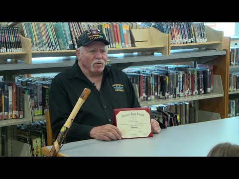 Local Vietnam War Veteran honored with high school diploma