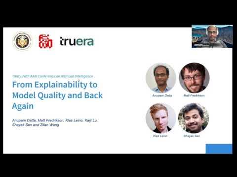 AAAI-21 Tutorial: From Explainability to Model Quality and Back Again - YouTube