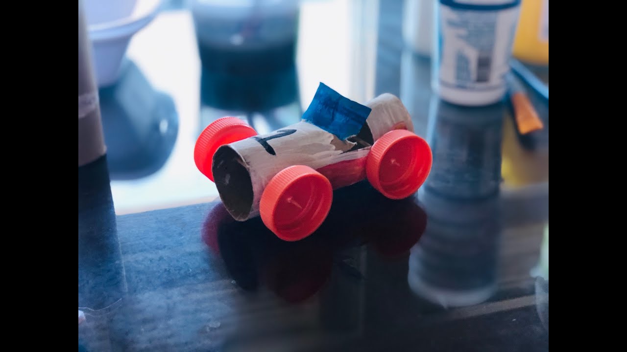 Paper Tube Race Car | Recycled Materials - YouTube