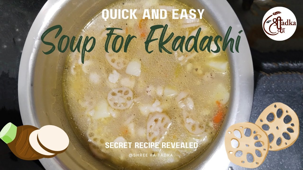 Healthy soup recipe specially for Ekadashi_Jai Shri Krishna🌷 #shorts # ...