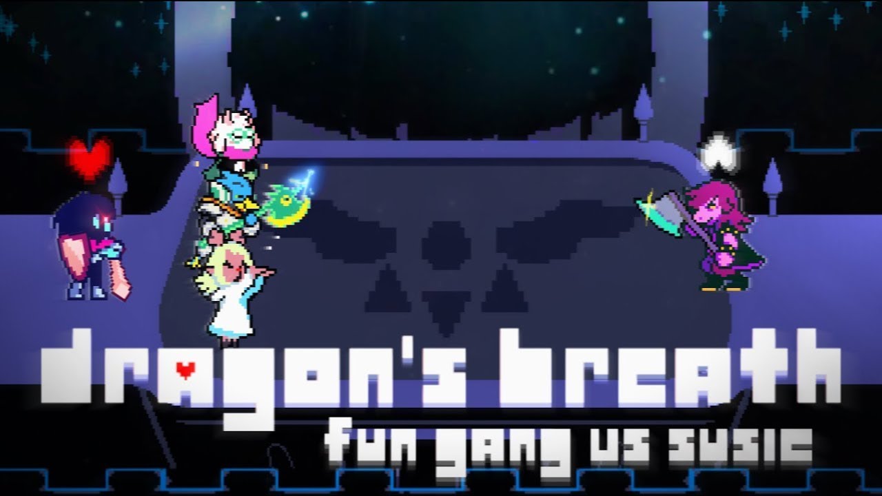 Dragon's Breath — Deltarune Combat Animation (Fun Gang VS Susie) - YouTube
