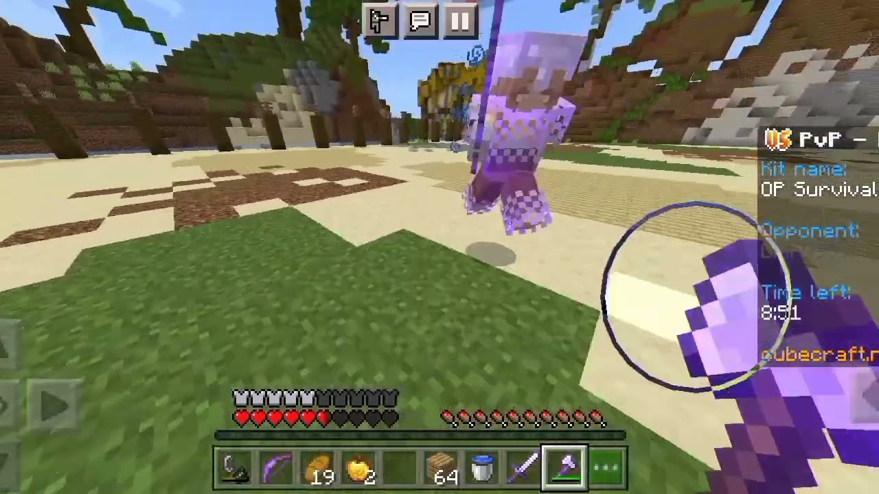 Minecraft PvP axe - YouTube