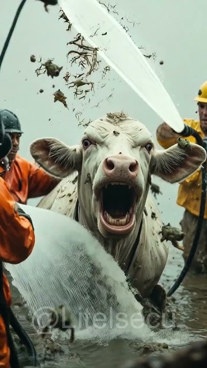Incredible Cow Rescue: Trapped in Mud and Attacked by Frogs ...