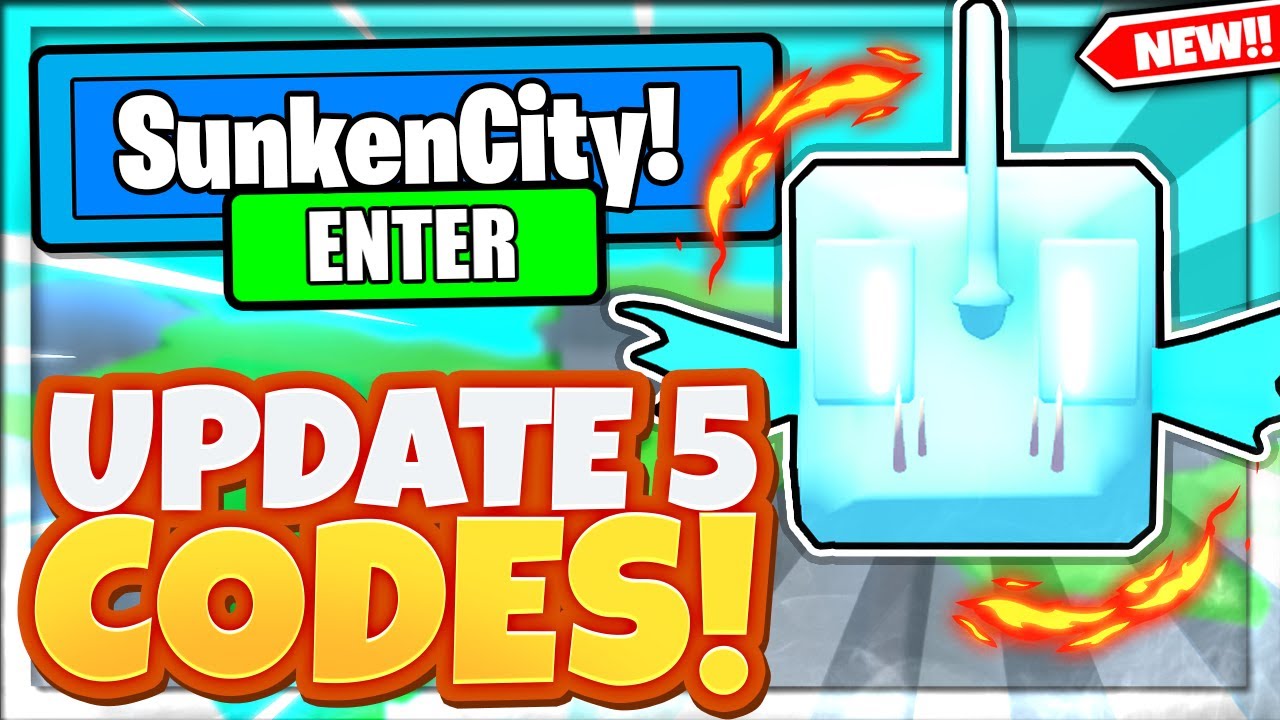 ALL NEW SECRET *SUNKEN CITY* UPDATE 5 CODES In Roblox Fish Simulator ...
