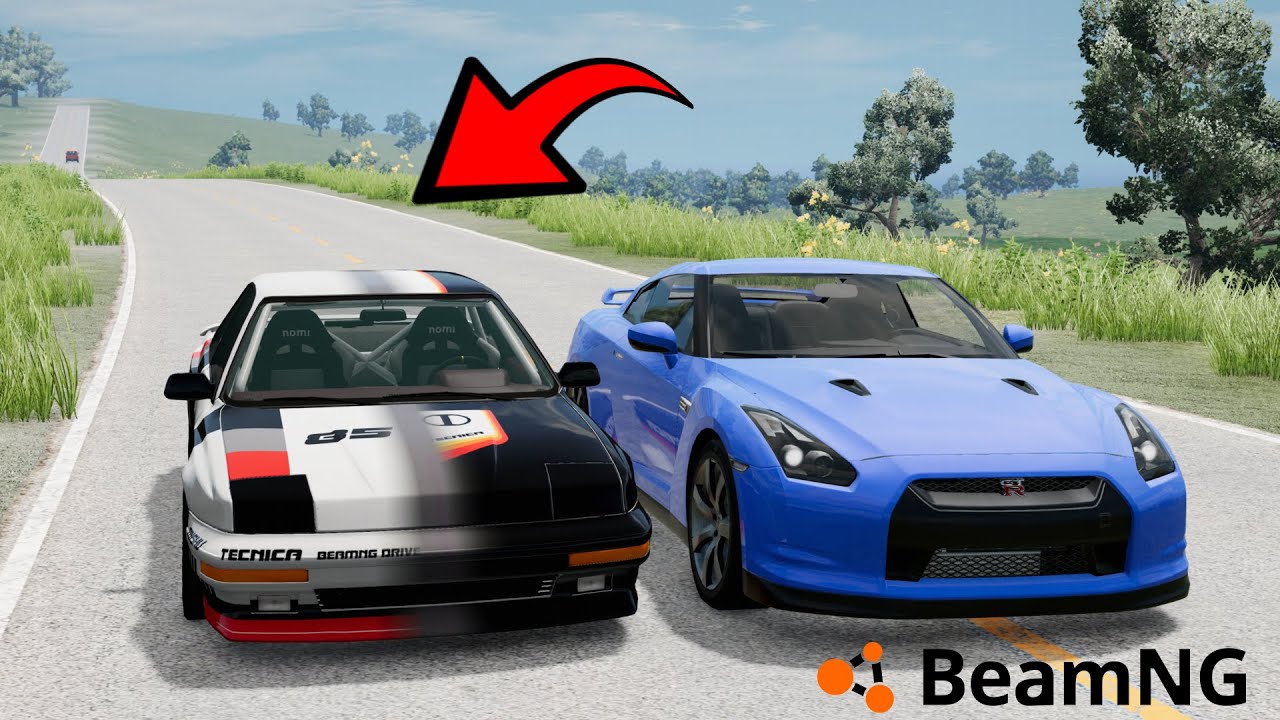 NISSAN GT-R R35 W PRAWDZIWYM RUCHU ULICZNYM w BEAMNG.DRIVE "SCENARIUSZ ...
