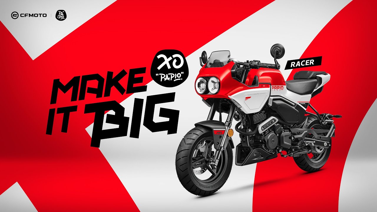 XO PAPIO RACER | Urban Mini Motorcycle | CFMOTO - YouTube