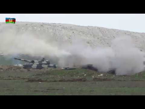 Raket və artilleriya bölmələri döyüş atışlı təlimlər keçirir - 29.03.2018
