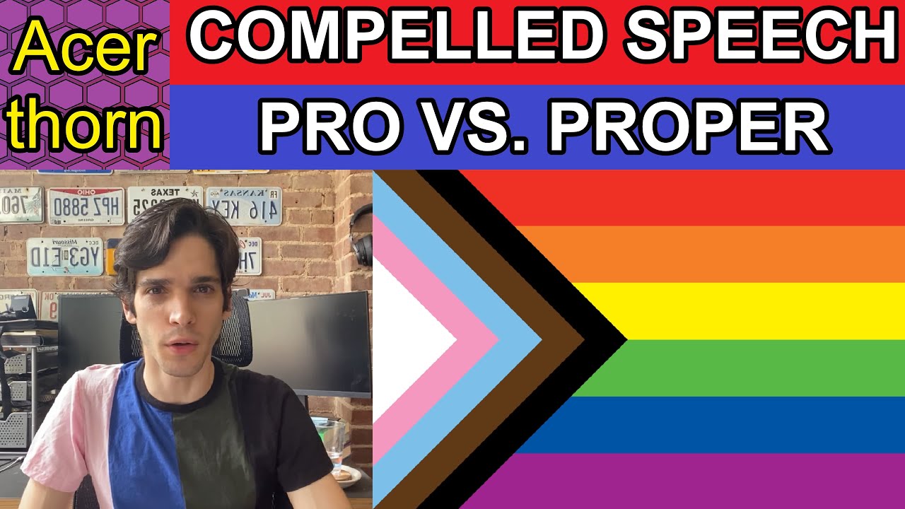 Compelled Speech & Trans Pronouns vs. Proper Nouns | Responding to ...