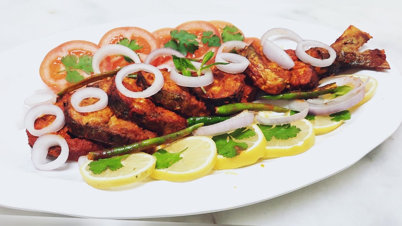 Oven Grill Fried Spicy Fish Tikka Recipe ! - YouTube