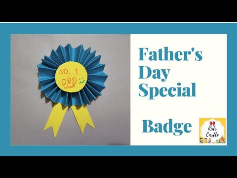 How to Make a No.1 DAD Award Badge || Father's Day Special Gifts 2020 ...