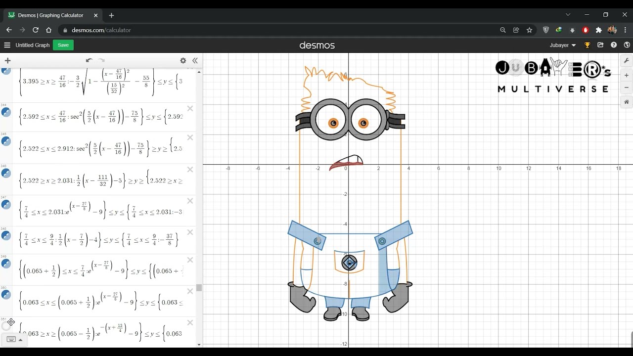Minion Drawing Kevin Using Desmos DESMOS ART Jubayer s Minion Drawing Kevin Using Desmos DESMOS ART Jubayer s