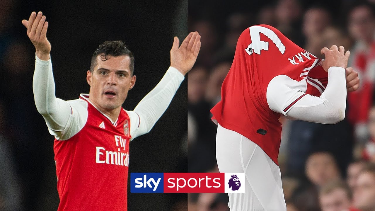 Granit Xhaka’s angry reaction after being booed by Arsenal supporters ...