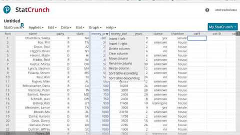 StatCrunch Tutorials - YouTube