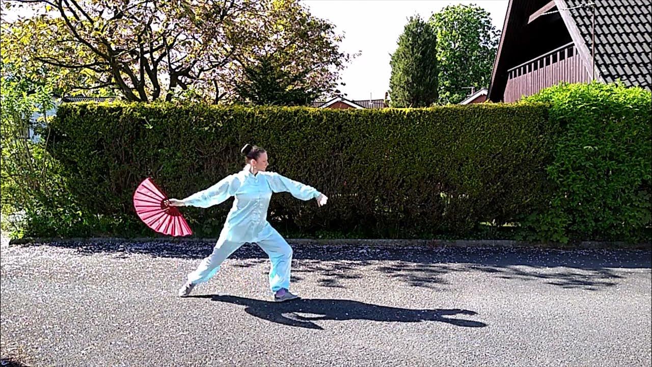 02/05/2020 Tai Chi Kung Fu Fan Form Back view - YouTube