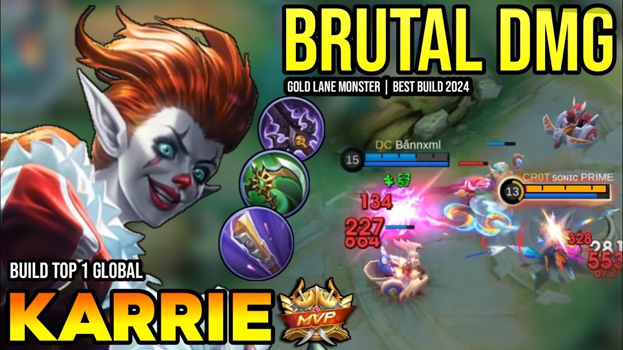 KARRIE BEST BUILD 2024 | BUILD TOP GLOBAL KARRIE GAMEPLAY | MOBILE ...