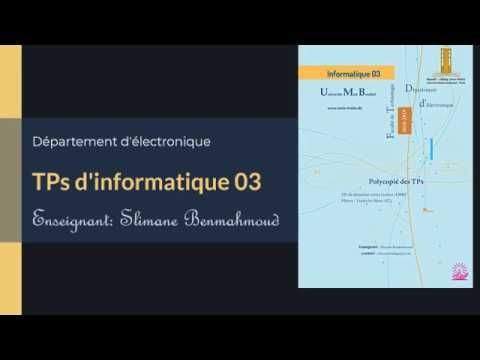 TP # 3 (Informatique 03) Initiation à Matlab : Partie 2 - YouTube