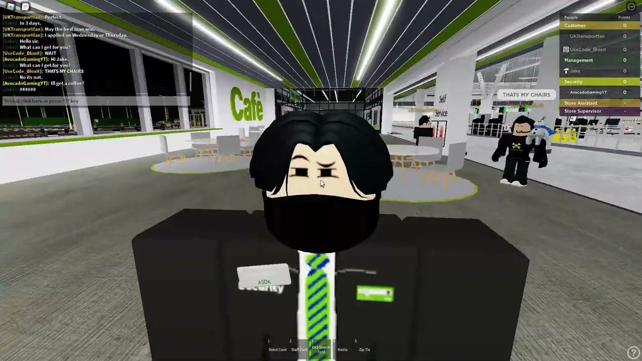Playing as ASDA Security (ROBLOX) - YouTube