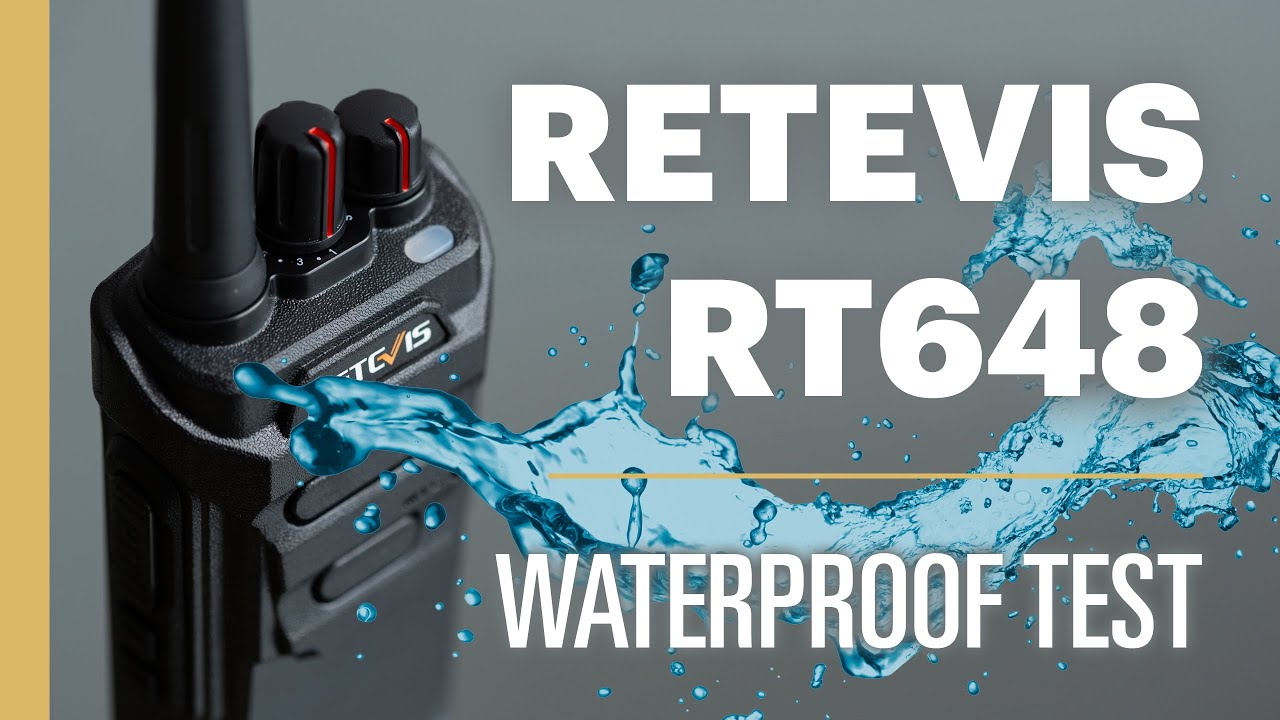 Retevis RT648 - Waterproof IP67 Test - YouTube