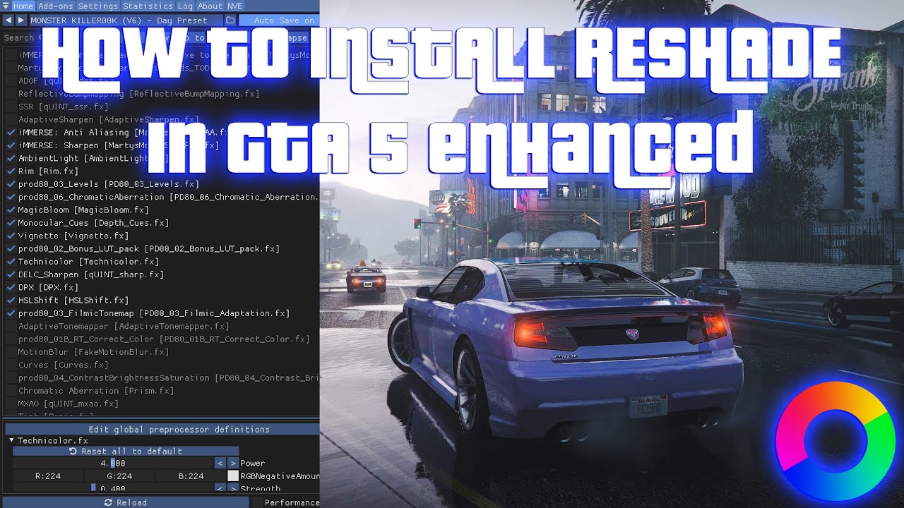 How to install ReShade in GTA 5 Enhanced: Ultimate Graphics Boost - Easy Tutorial - YouTube