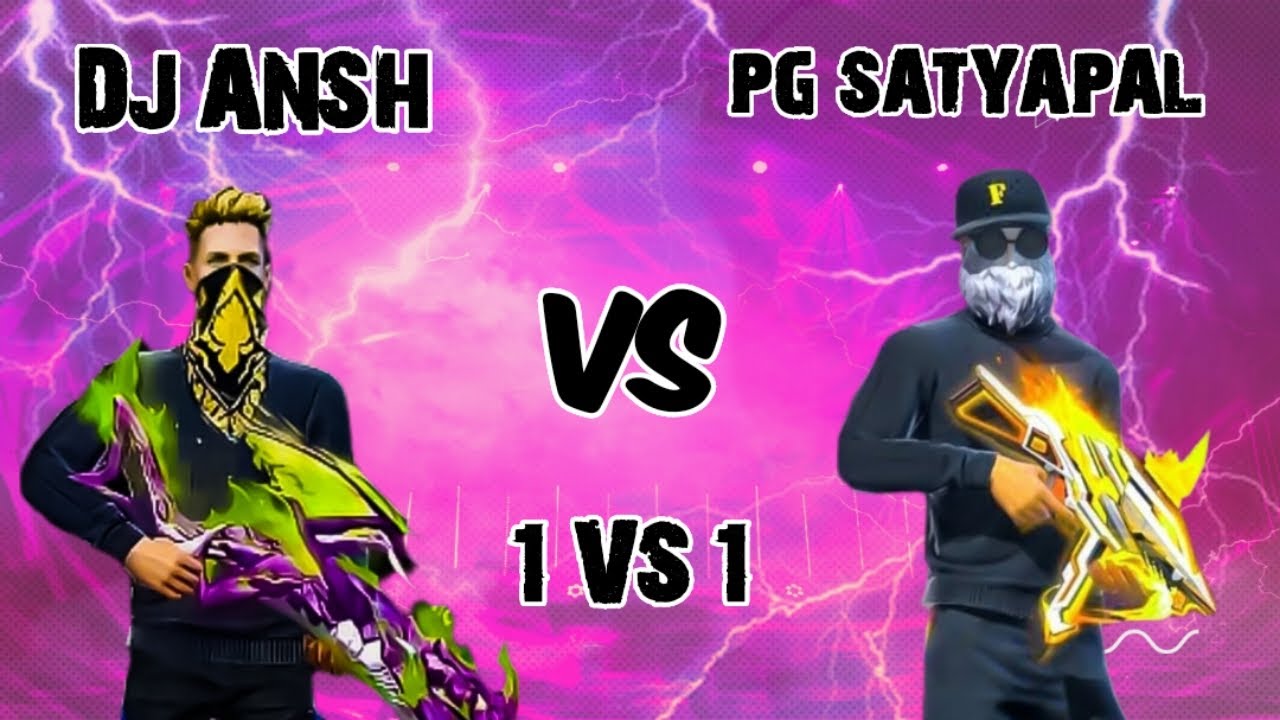 DJ ANSH VS PG SATYAPAL 1 VS 1 OP BATTLE 💪🏻#freefire #trending - YouTube