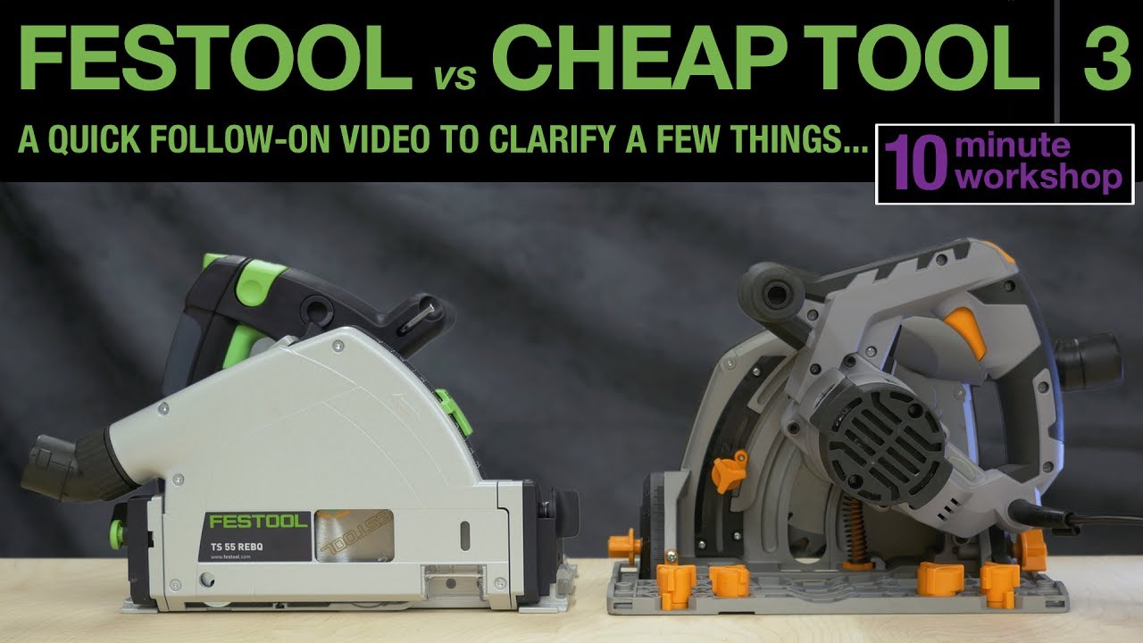 Festool vs Cheap Tool follow up #074 - YouTube