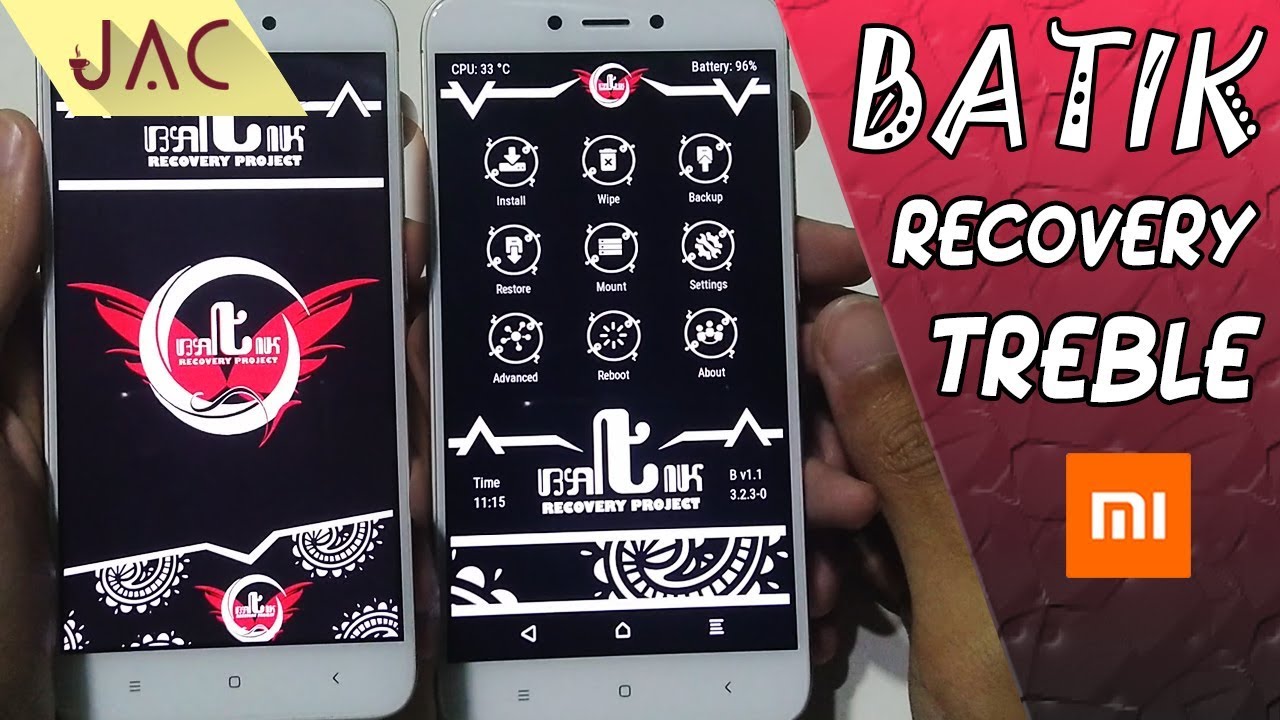 Batik Recovery [Support Treble & Non-Treble/Normal] Santoni - Redmi 4X ...
