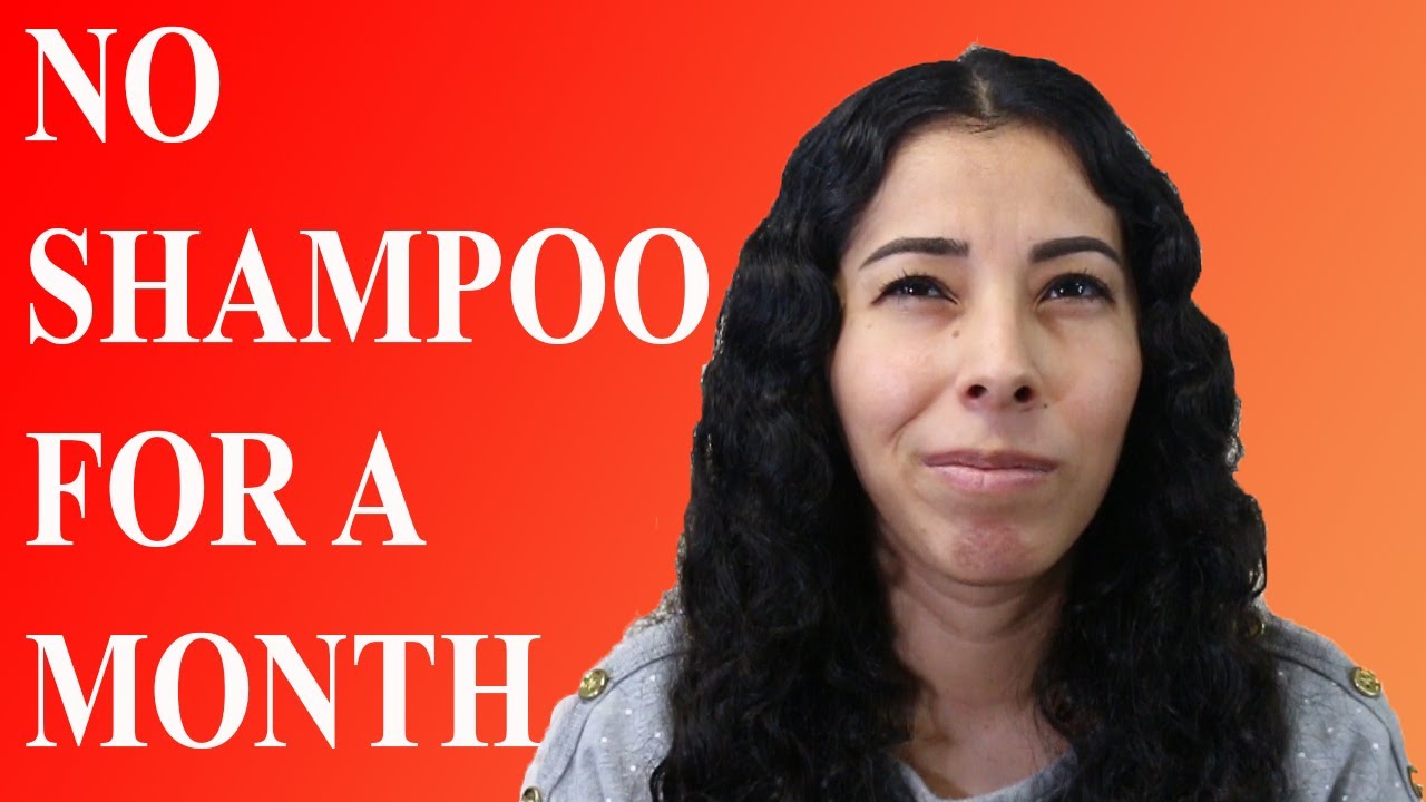 No Poo Method | No Shampoo For A Month | Long Curly Hair - YouTube