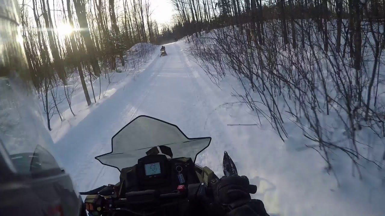 Snowmobiling UP 2017 - YouTube