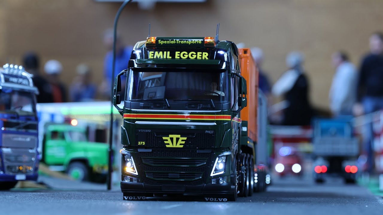 Baumaschine und LKW's vom 1.TMV Modelltruck Treffen - YouTube