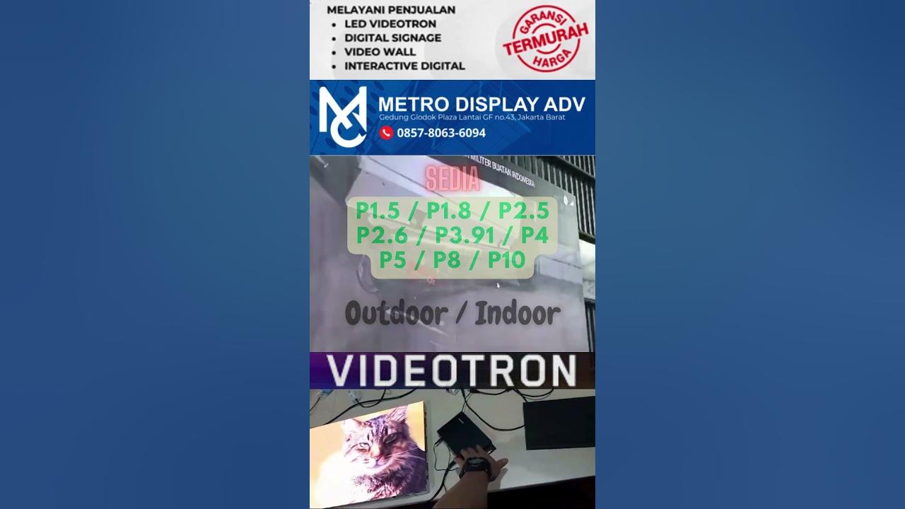 Pusat Penjualan Videotron Outdoor & Indoor Resolusi P1.5/P1.8/P2.5/P2.6/P3.91/P4/P5/P8 - YouTube
