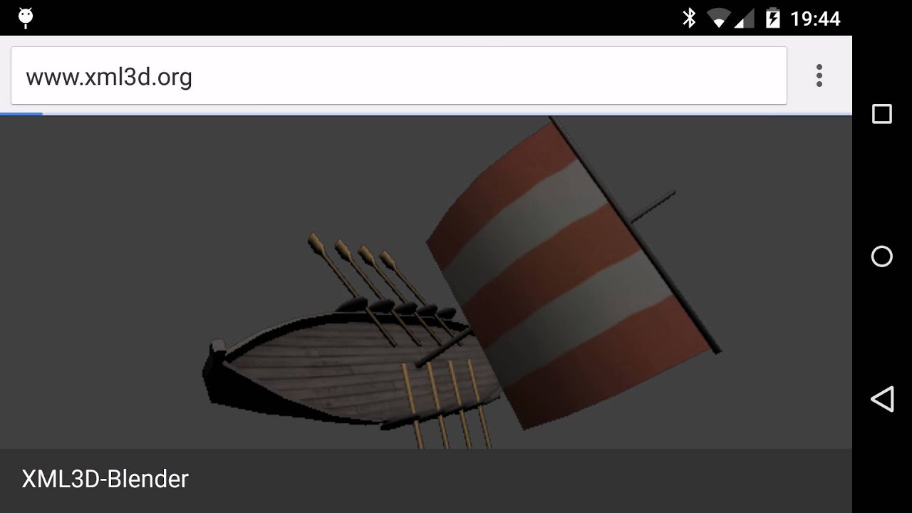 XML3D Blender Exporter on Nexus 5 - YouTube