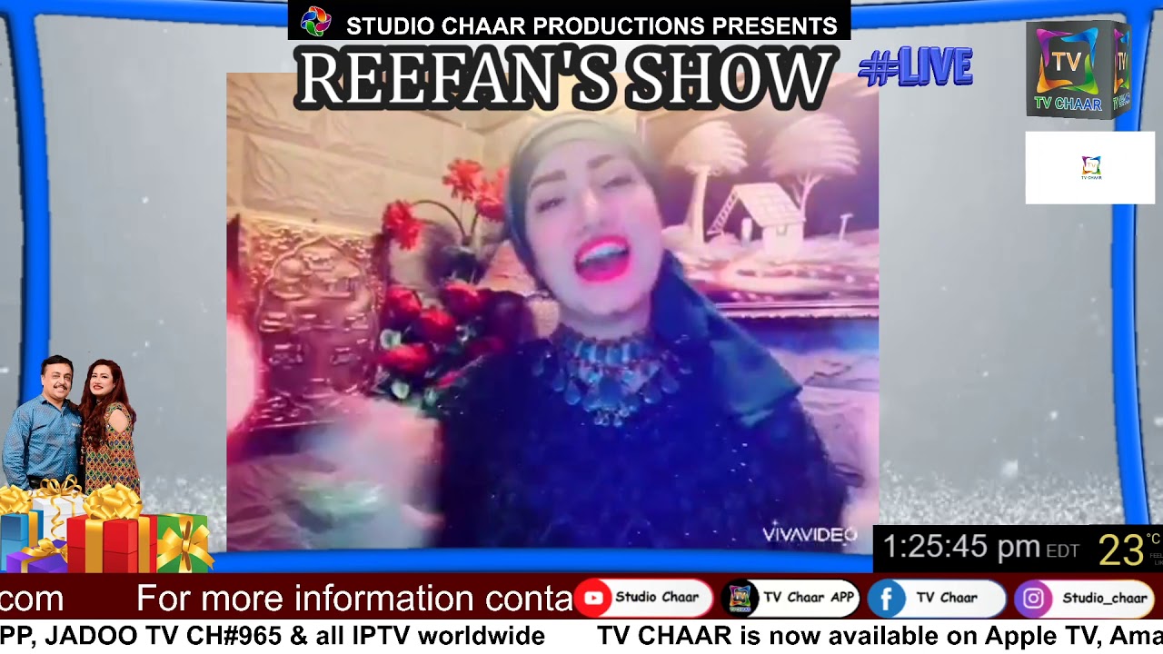 REEFAN'S SHOW : On TV CHAAR, Presented by: Studio Chaar - YouTube